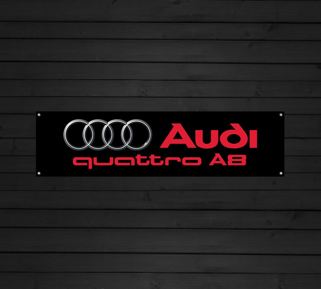 Audi A8 Car Logo Waterproof PVC Banner for Man Cave Garage - Etsy