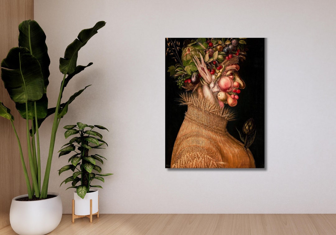 Scarface Painting,giuseppe Arcimboldo Vertumnus 1590 Canvas Wall Art ...