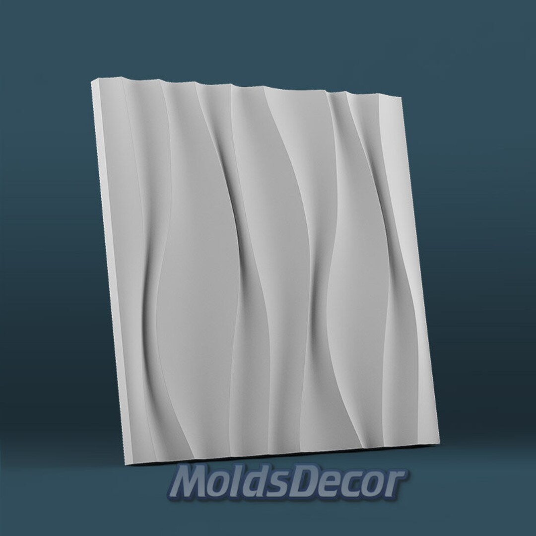 Mold for 3D Panel, for Making From Plaster gypsum or Concrete Decor ...