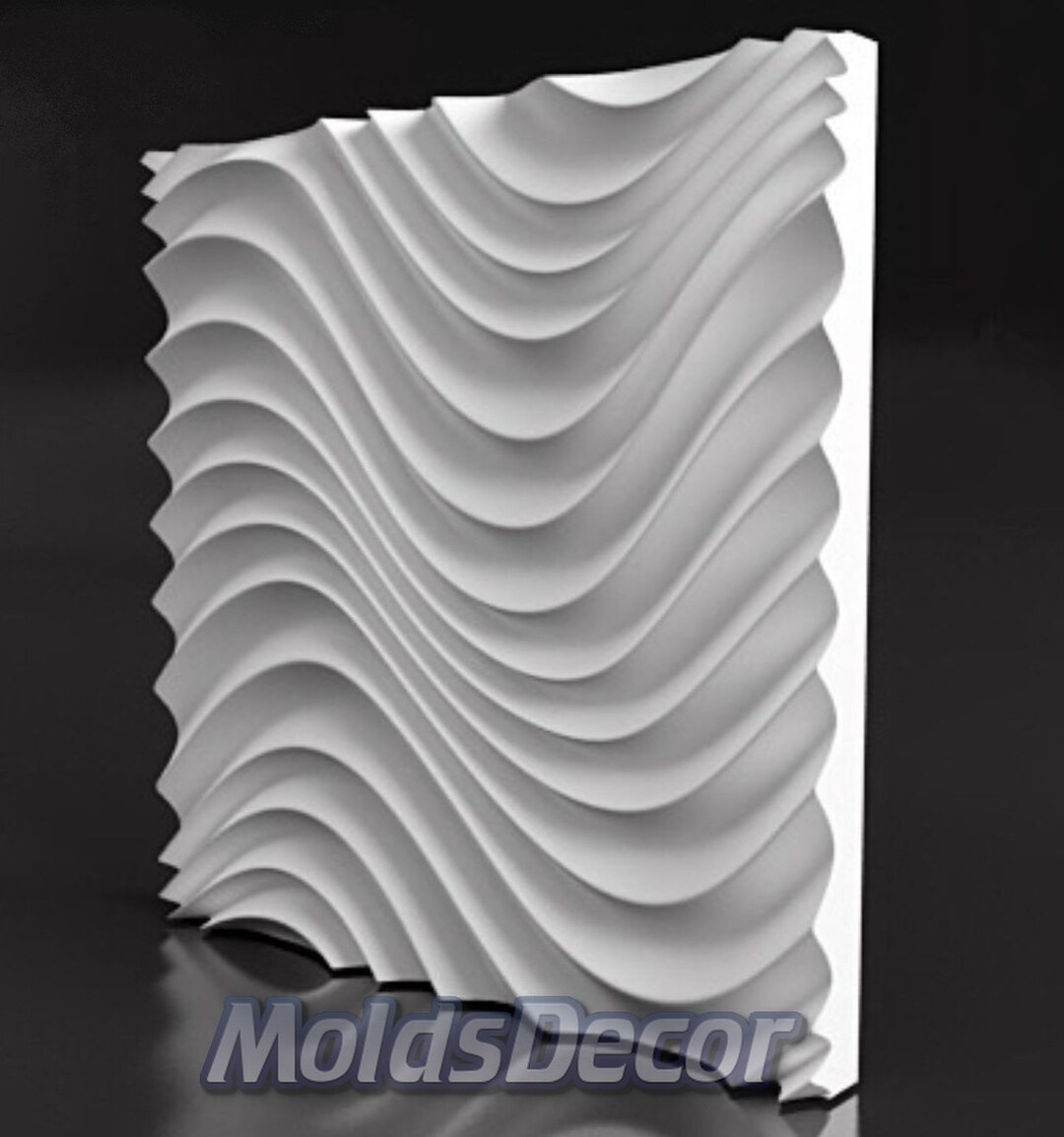 Mold for 3D Panel, for Making From Plaster gypsum or Concrete Decor ...