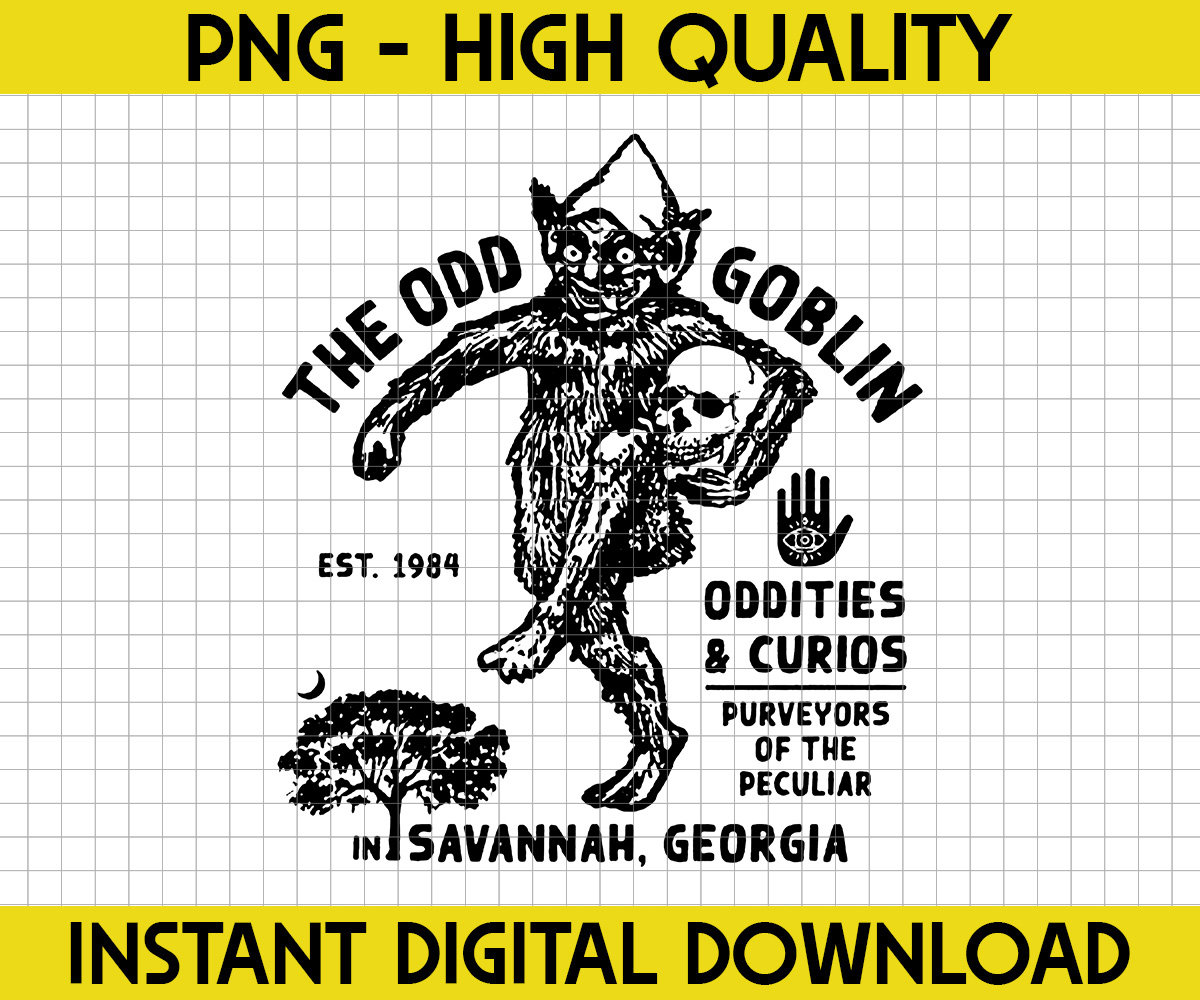 Oddities Goblin With Skull PNG, the Odd Goblin Sublimation, Weird ...