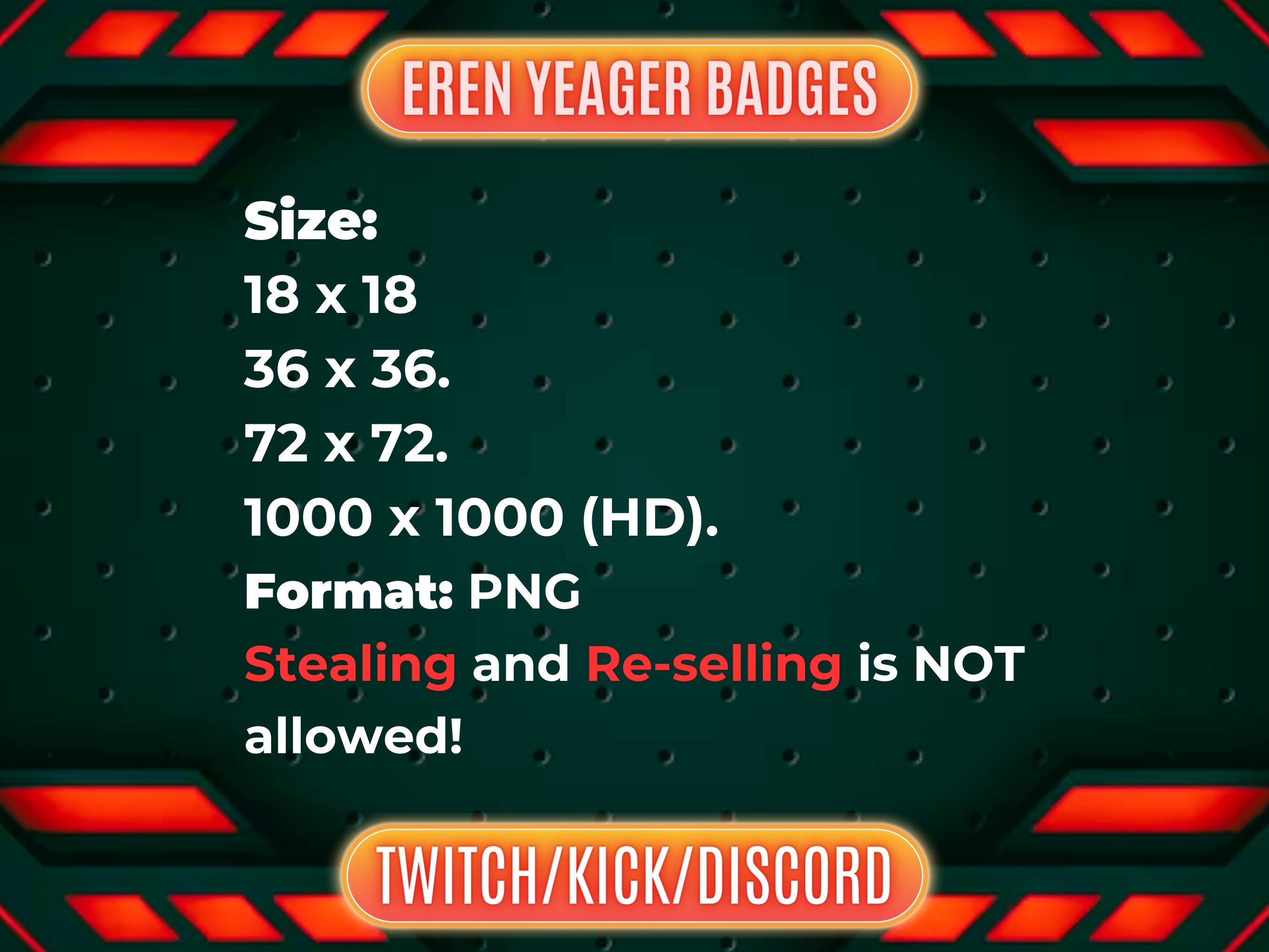 Eren-yeager Sub Badge | Anime and Manga | Twitch and Discord. - Etsy
