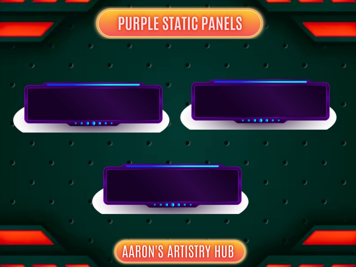 Animated Blue and Purple Twitch Overlay Bundle - Stream Overlay Package ...
