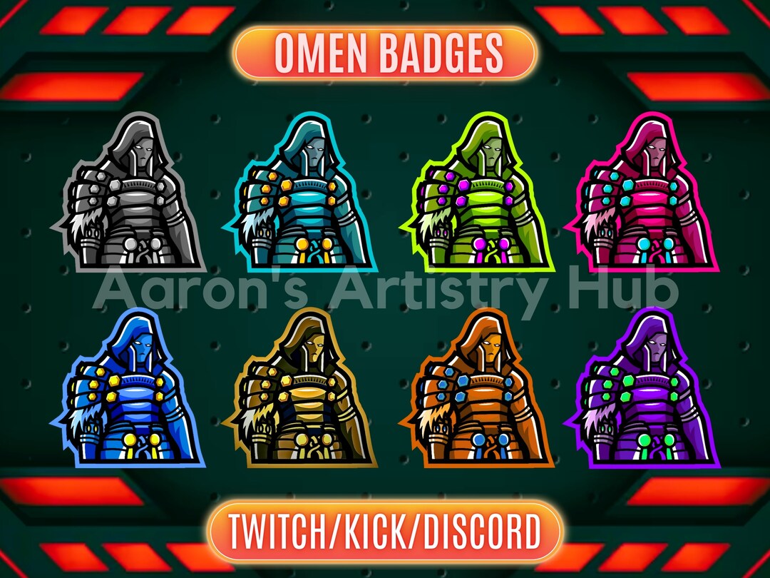 Om-en Character Badges for Twitch Subscribers | Twitch Sub Badges ...