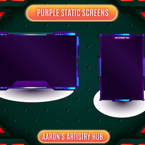 Animated Blue and Purple Twitch Overlay Bundle - Stream Overlay Package ...