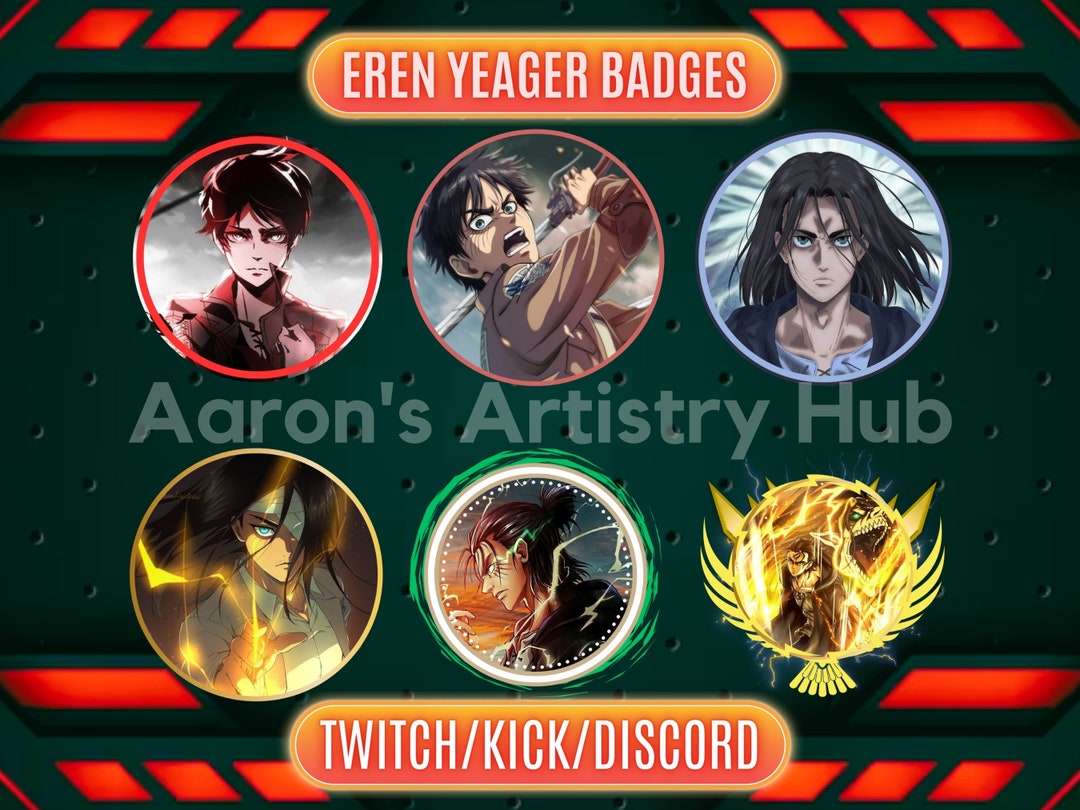 Eren-yeager Sub Badge | Anime and Manga | Twitch and Discord. - Etsy