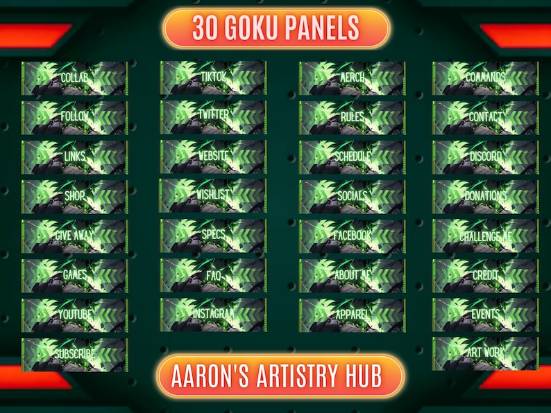 4 Animated Stream Screens and 30 Twitch Panels With an Anime Theme ...