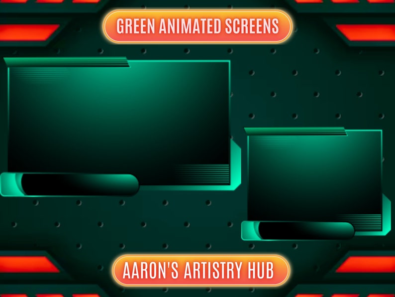 Animated Green Twitch Overlay Stream Package | Stream Overlay | Twitch ...