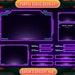 Purple Twitch Overlays Set - Stationary Twitch Overlays - Webcam Frames ...