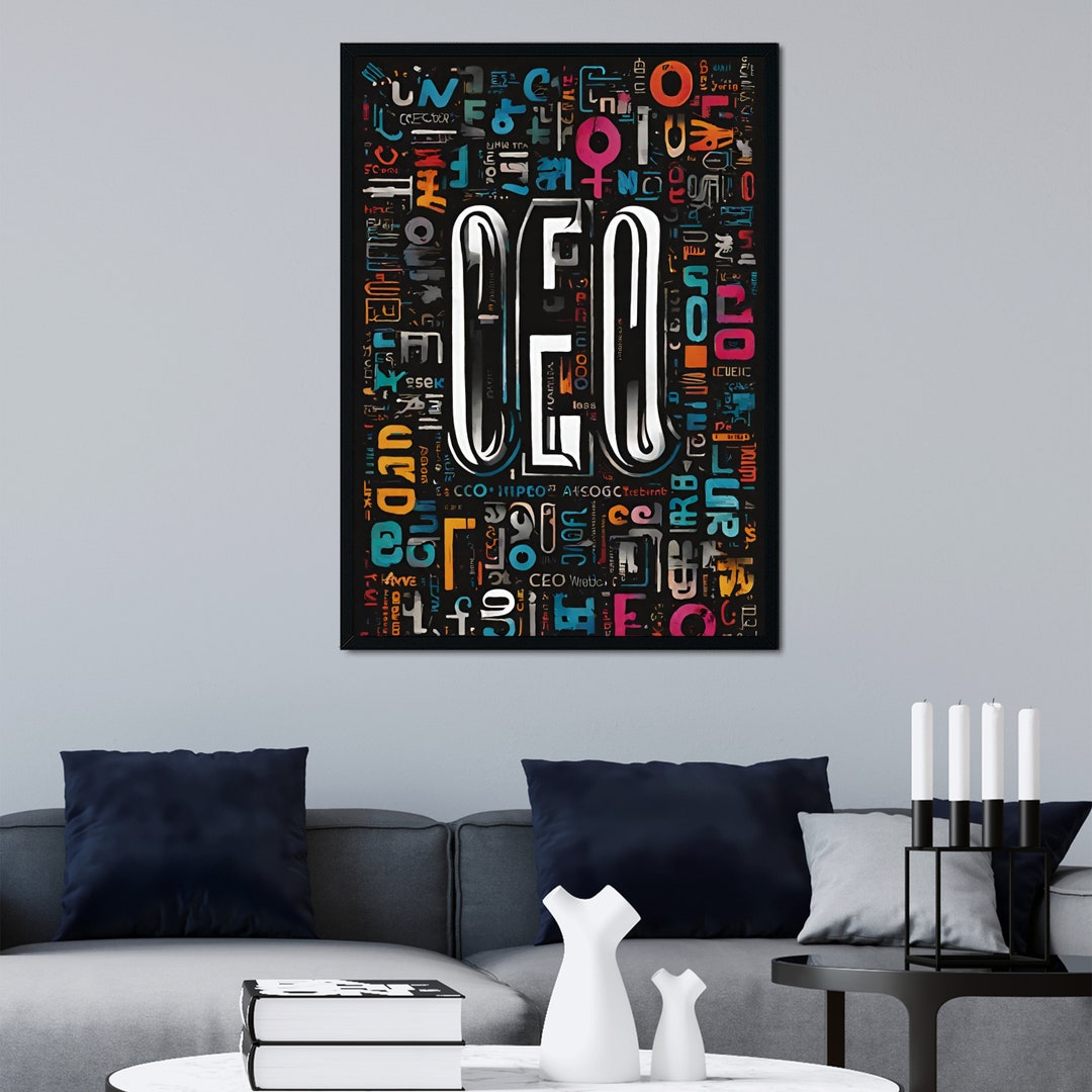 Wall Art Wall Poster Digital Download | CEO | Office & Home | Success ...