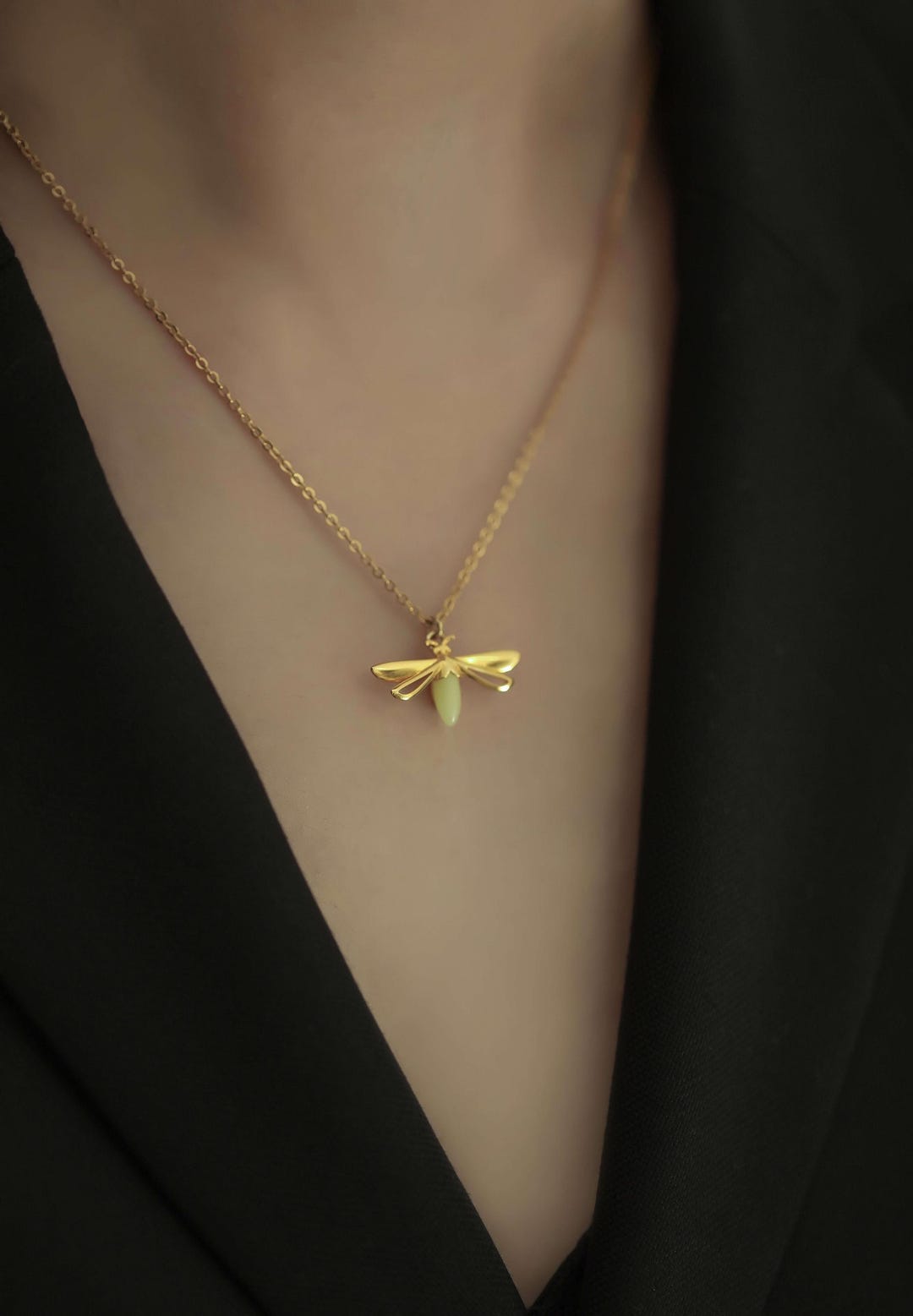 Elegant Firefly Necklace - Minimalist Jewelry - Gift for Her • Gifts ...