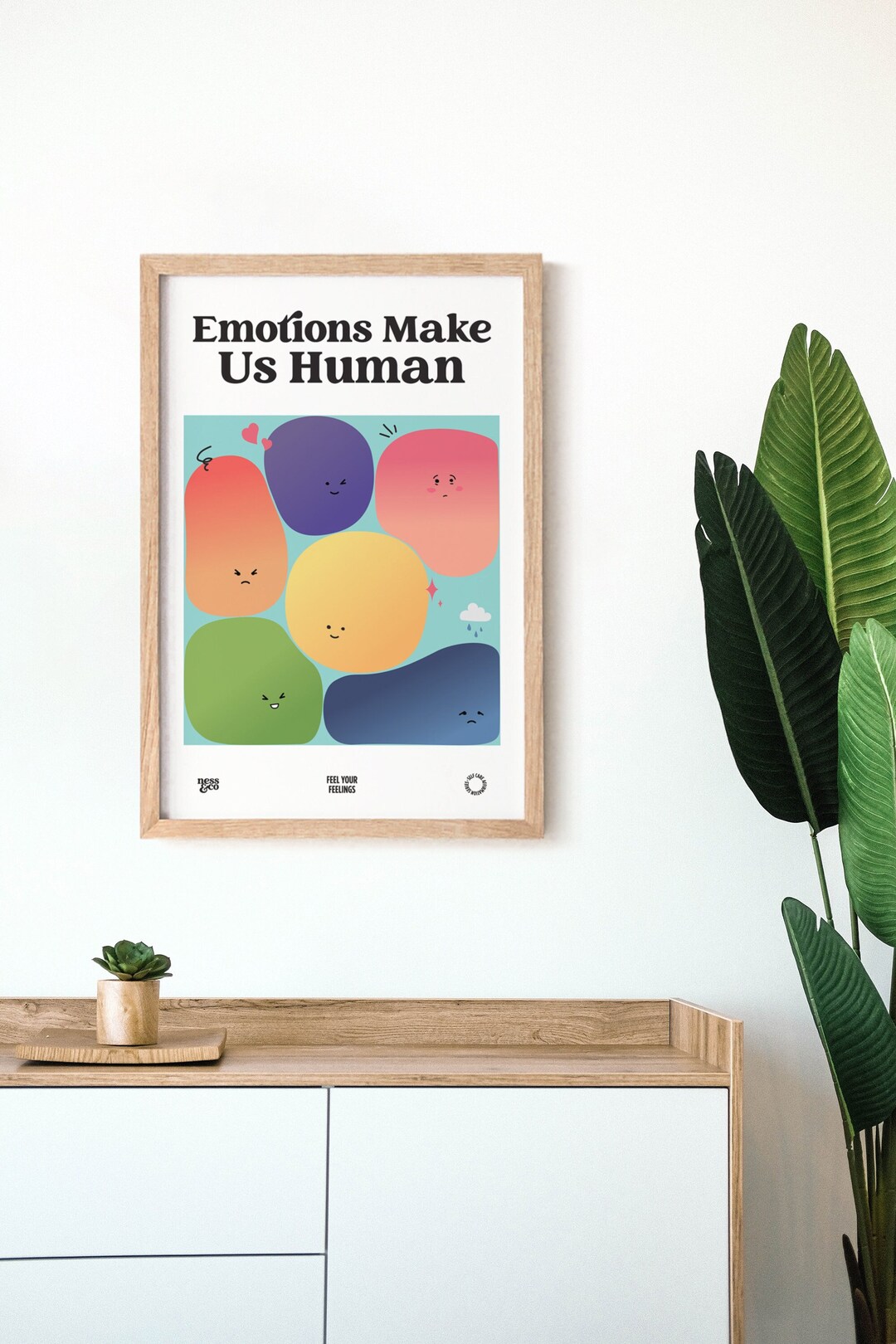 Emotions Poster, Trendy Wall Art, Digital Wall Art, Retro Art Print ...
