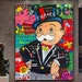 Monopoly Man Fashion Unique Modern Painting Print Abstract Framed ...