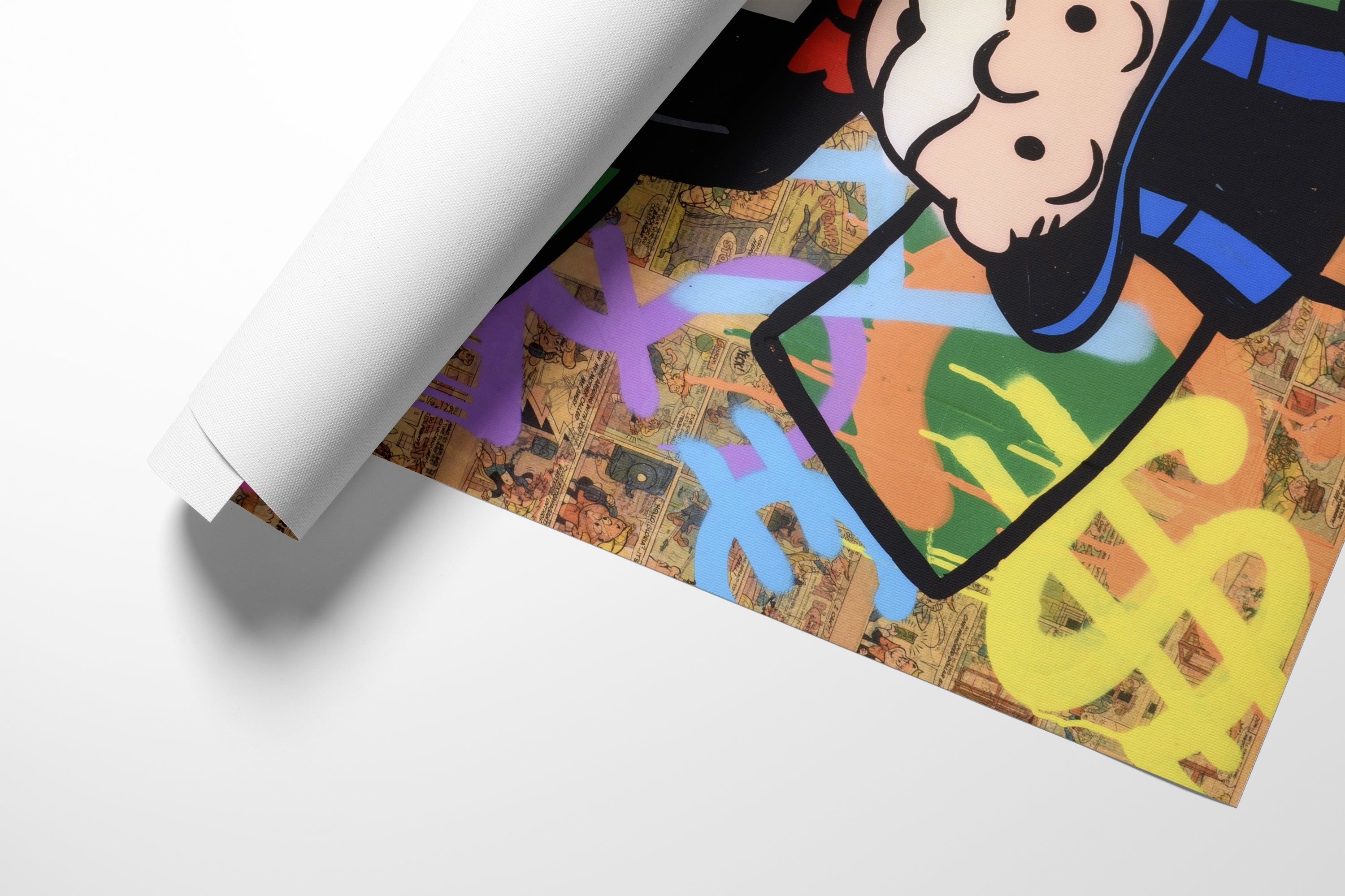 Graffiti Mr Monopoly Art, Alec Style Mr. Monopoly, Money Pop Art Luxury ...