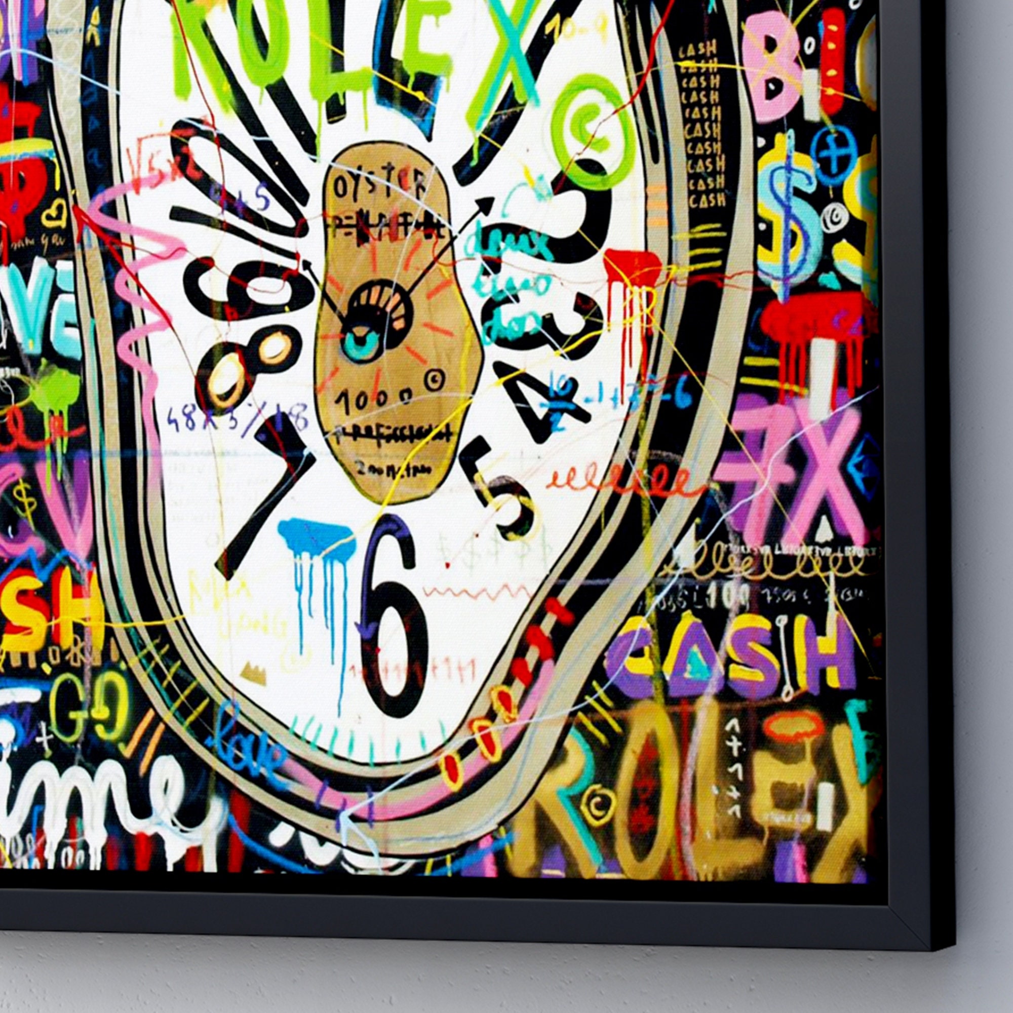 Surrealism Salvador Dali Pop Art Poster, Banksy Style Time is Money ...