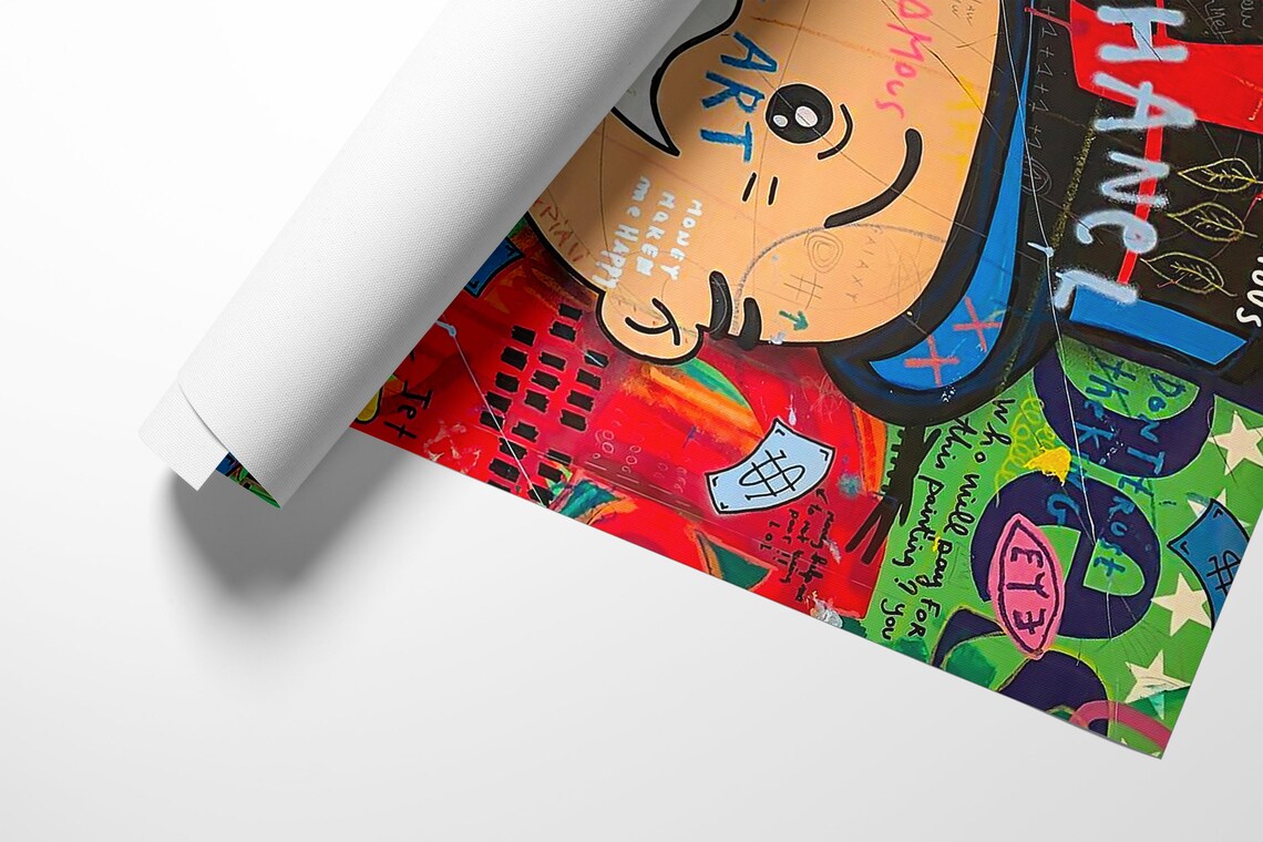 Monopoly Man Fashion Unique Modern Painting Print Abstract Framed ...