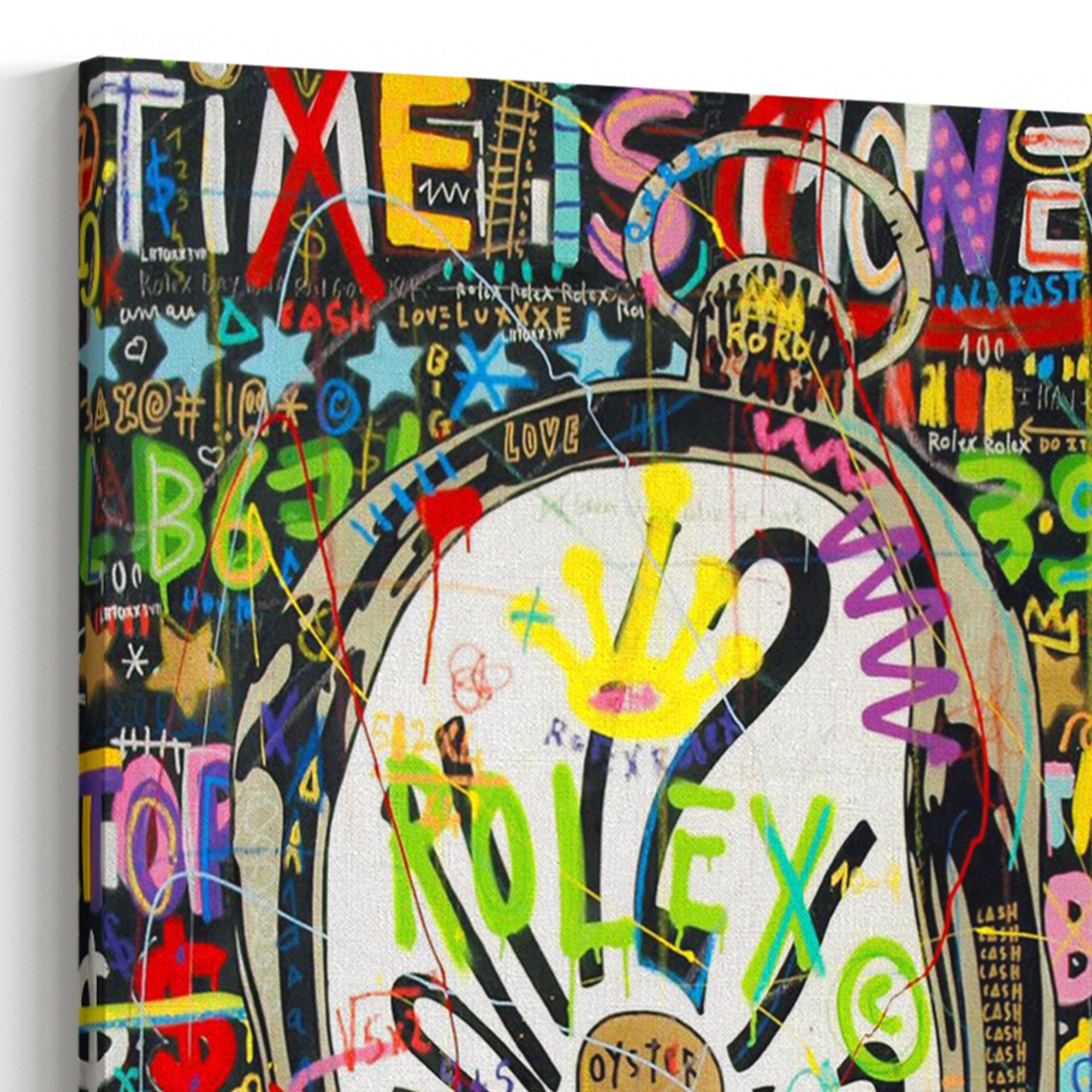 Surrealism Salvador Dali Pop Art Poster, Banksy Style Time is Money ...