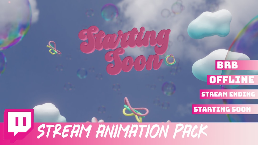 ANIMATED Scenes Pack for STREAMING | 3d | Aesthetic | Twitch | Stream ...