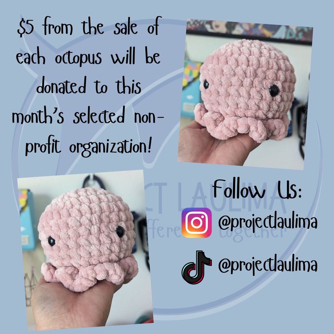 Amigurumi Blush Octopus | Crochet Octopus, Medium Octopus, Amigurumi ...