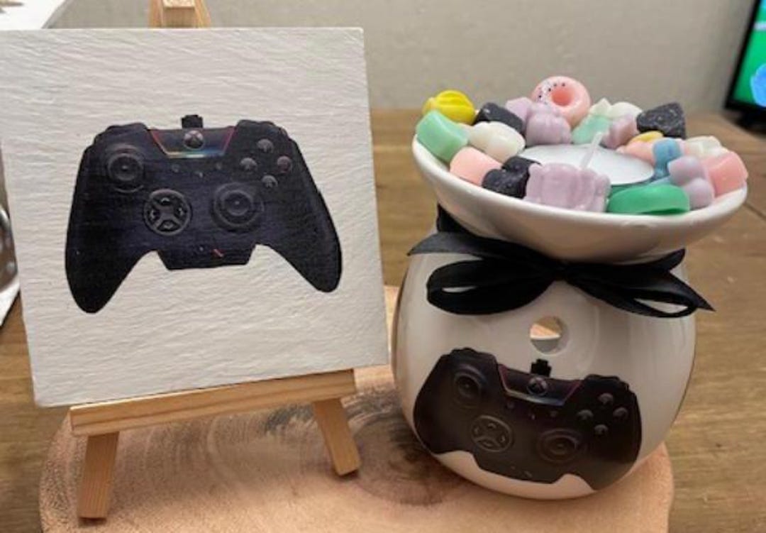 Oil Burner/wax Melter With Matching Slate Coaster - Etsy