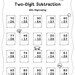 Two Digit Subtraction With Regrouping Within 100 Worksheets - Etsy