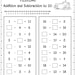 50 Printable Spring Missing Addends and Subtrahend to 20 | Math ...