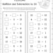 50 Printable Spring Missing Addends and Subtrahend to 20 | Math ...