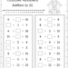 50 Printable Spring Missing Addends to 20 | Addition Worksheets | K ...