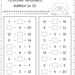 50 Printable Spring Missing Addends to 20 | Addition Worksheets | K ...