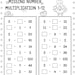 Thanksgiving Missing Number Multiplication Practice | Facts 1–12 | 3rd ...