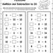 50 Printable Spring Missing Addends and Subtrahend to 20 | Math ...