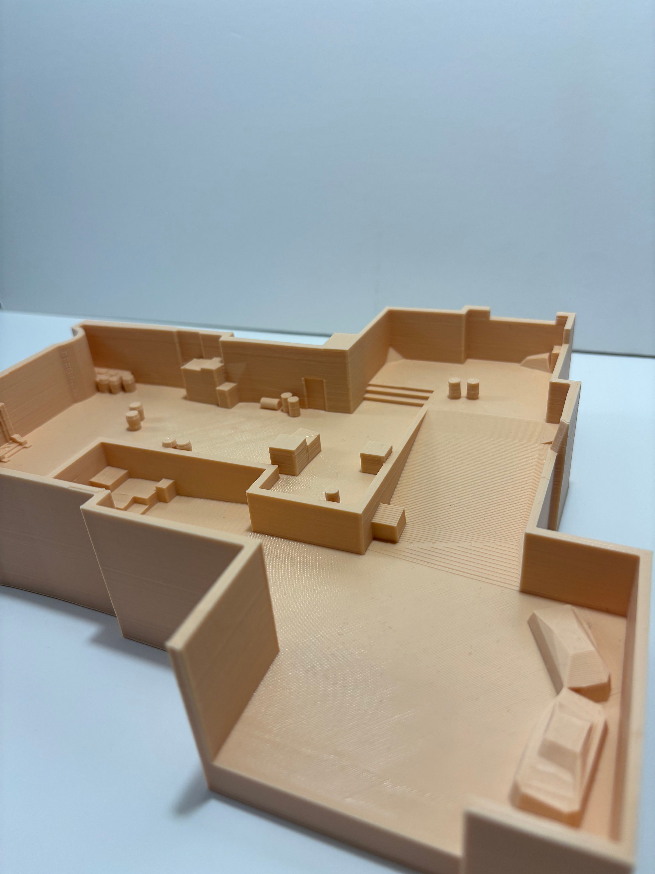 CS:GO Dust2 A Bomb Site Miniature Model CS2 Counter-strike Map Layout ...
