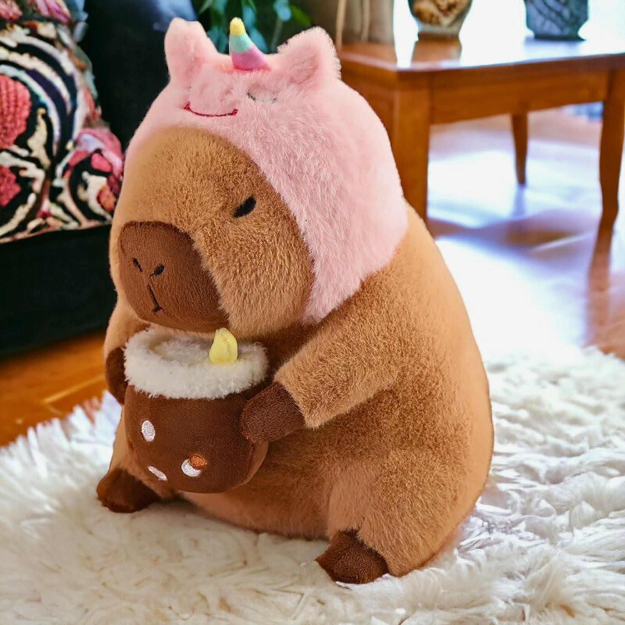 Capybara Plush Stuffed Animal & Plushie Cute Kawaii Plush Capybara in 2 ...