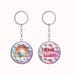3D Self Love Round Pattern Keychain Wrap Bundle Motivational Quotes ...
