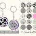 3D Self Love Round Pattern Keychain Wrap Bundle Motivational Quotes ...