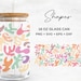 Groovy Shapes 16oz Glass Can Svg, Retro Groovy Libbey Glass Can Wrap ...