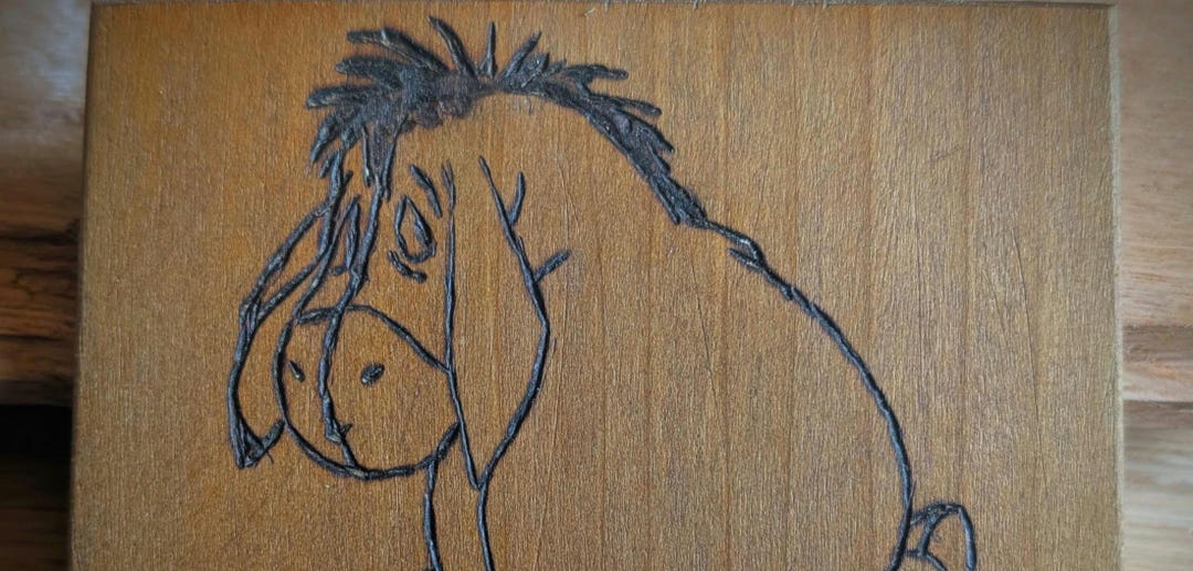 Winnie the Pooh - Eeyore (looking Back) - Etsy UK