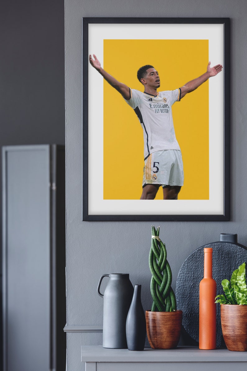 Jude Bellingham Poster, Real Madrid, Football Print, Football Poster ...