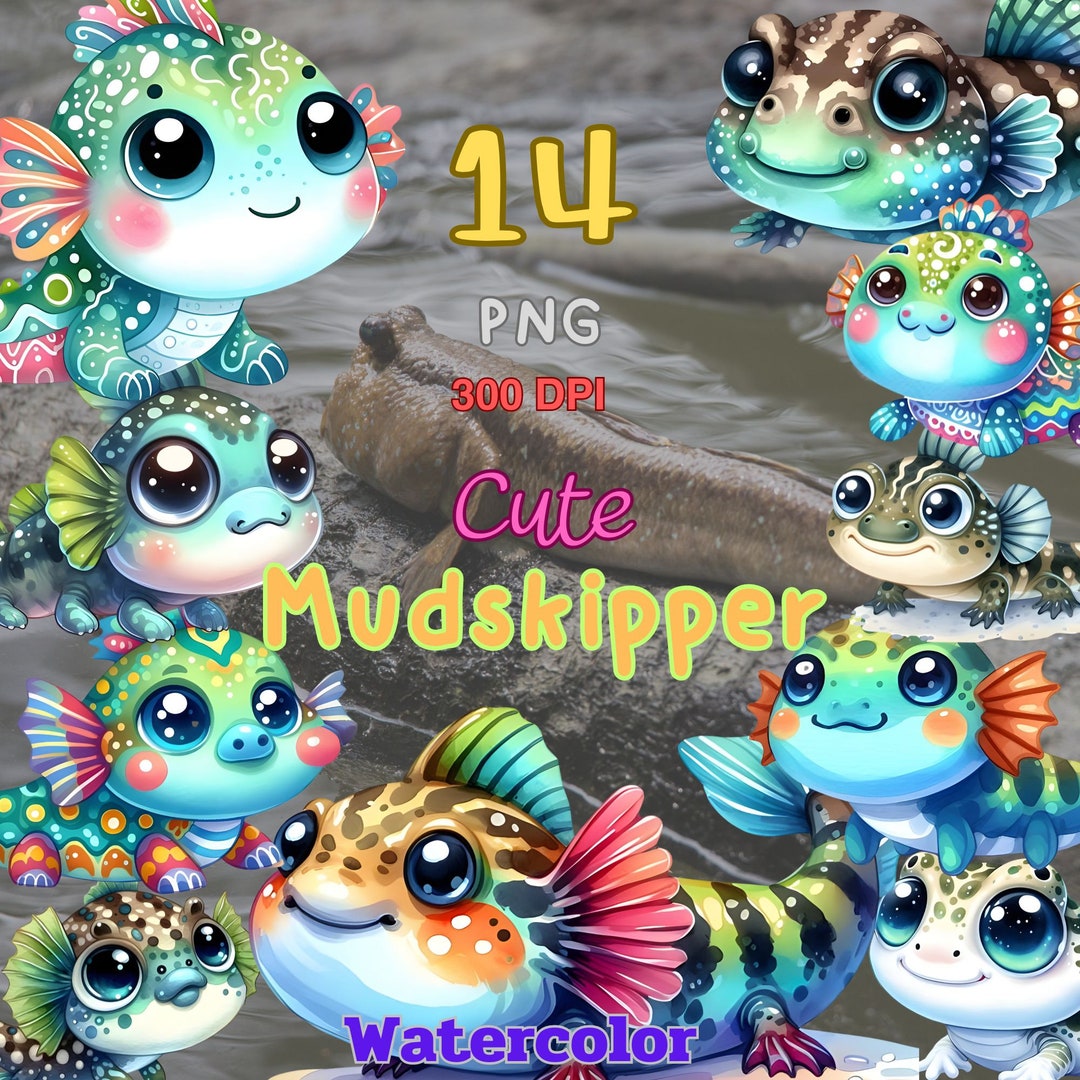 Mangrove Serenity: 14 PNG Cute Mudskipper in Mangrove Forest Clipart ...