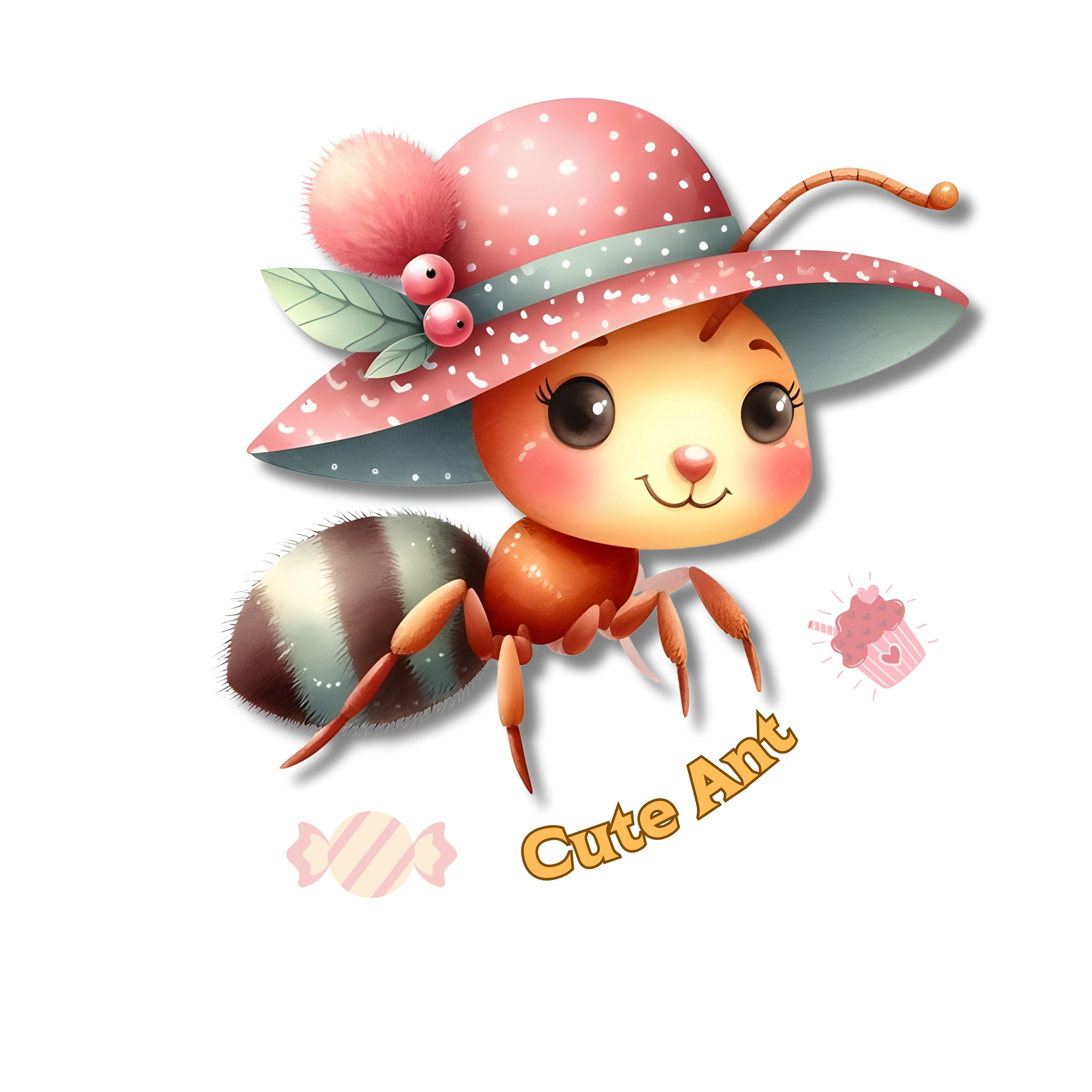 Cute Ant Clipart: Whimsical Insect Graphics (PNG) - Etsy