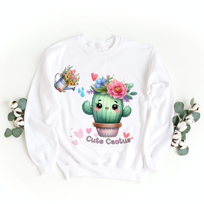 Cactus Cuties Bundle: 60 Adorable PNG Cliparts - Whimsical Desert ...