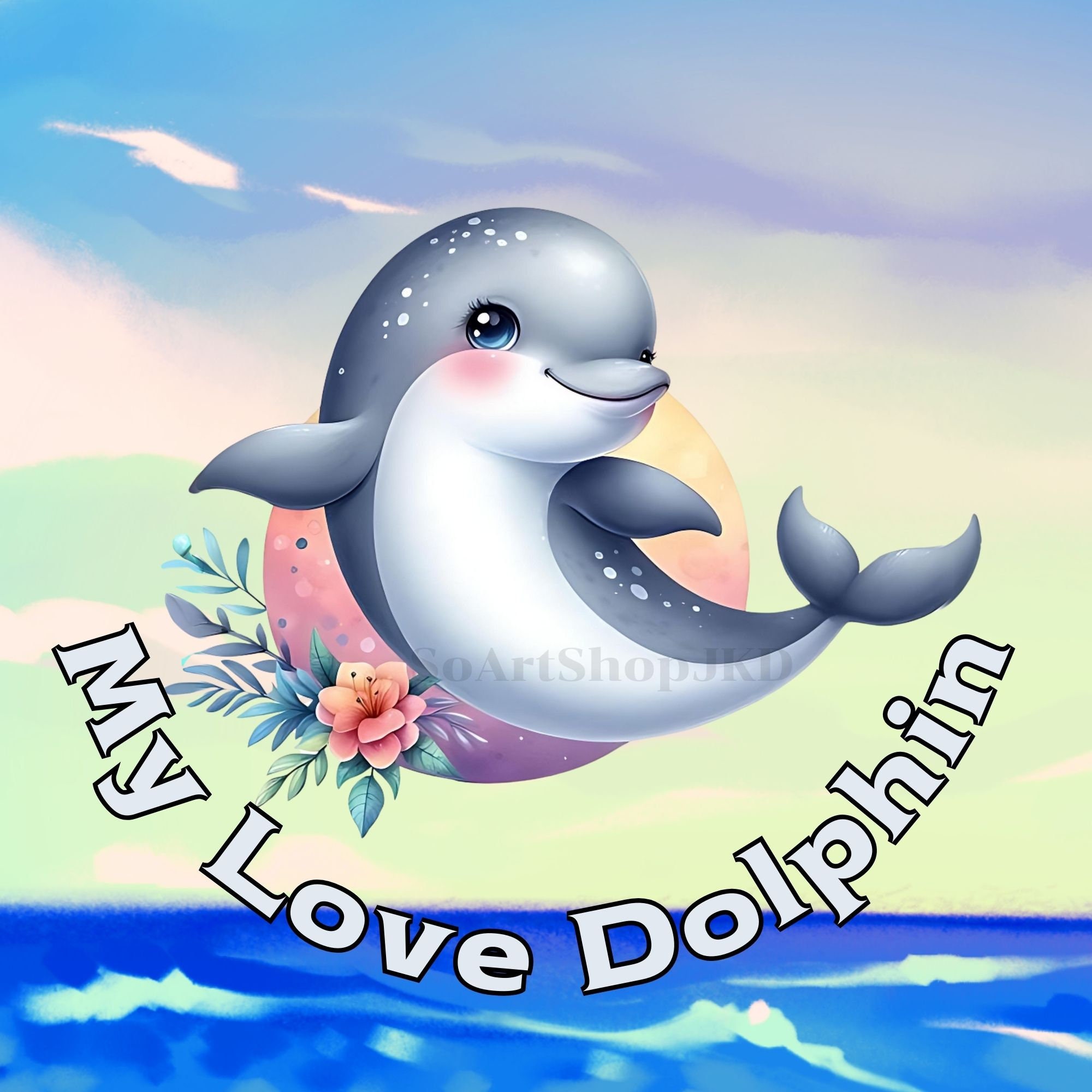 Dazzling Dolphins: 14 PNG Cute Dolphin Clipart - Adorable Underwater ...