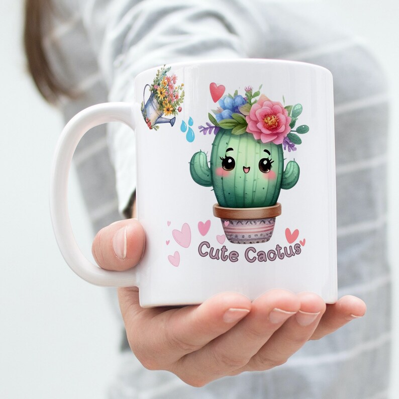 Cactus Cuties Bundle: 60 Adorable PNG Cliparts - Whimsical Desert ...