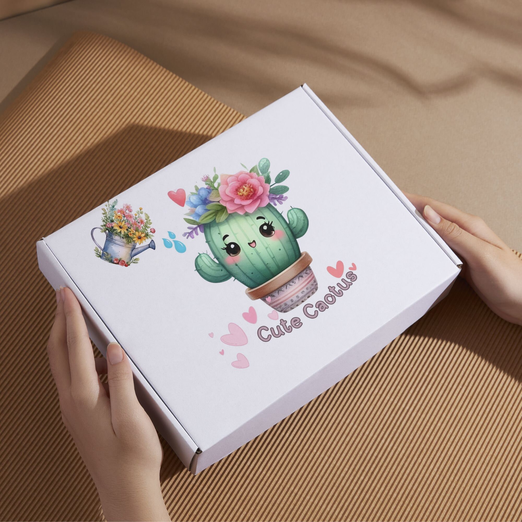 Cactus Cuties Bundle: 60 Adorable PNG Cliparts - Whimsical Desert ...