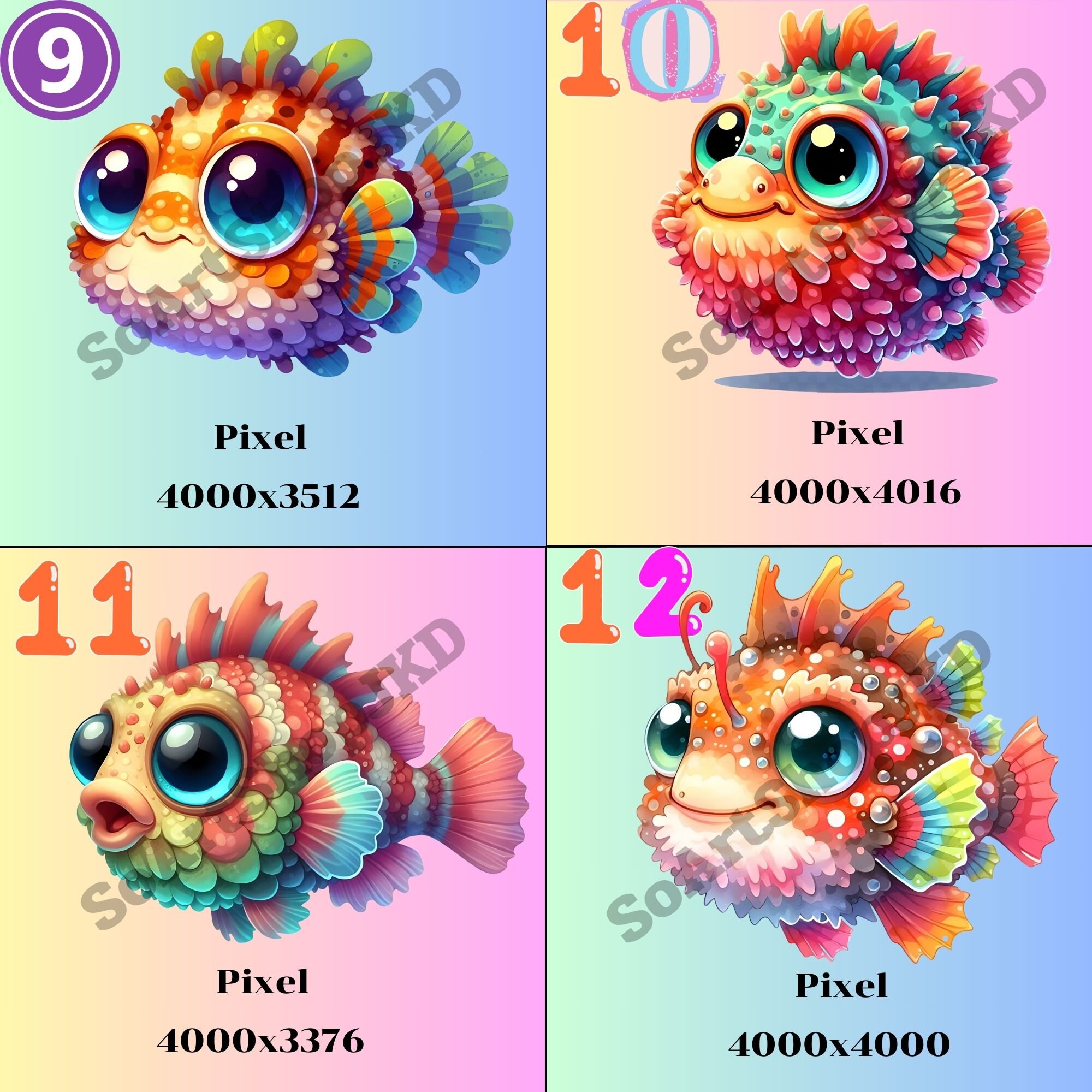 Mystical Stonefish Wonders: 12 PNG Cute Stonefish Clipart - Adorable ...