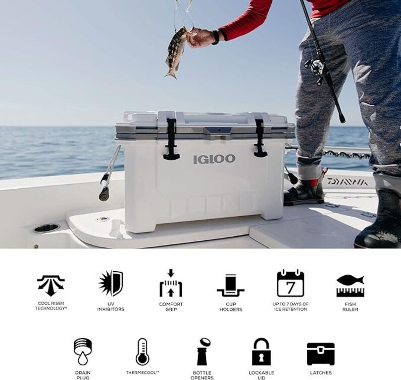 Igloo Tan IMX 70 Qt Lockable Insulated Ice Chest Injection - Etsy