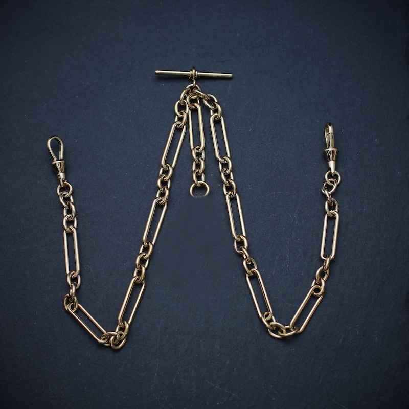 9 Ct Trombone Chain - Etsy UK