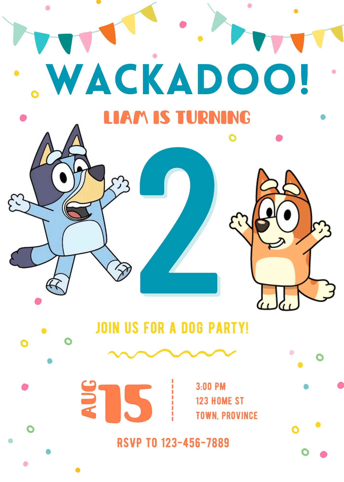 Bluey Birthday Party Invitation - Etsy