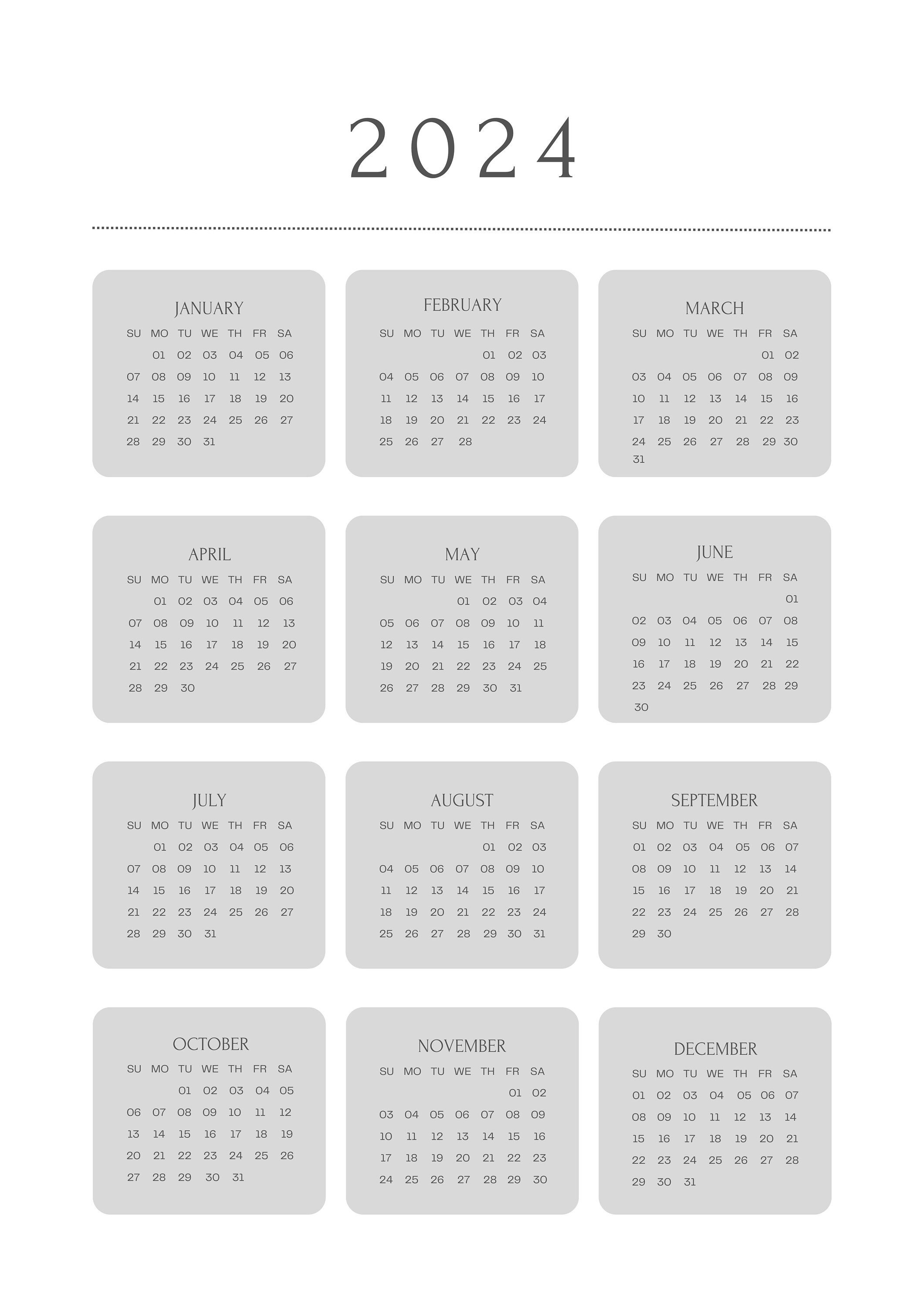 Marble 2024 Planner, Ultimate Full Year Planner, 12 Months, Printable ...