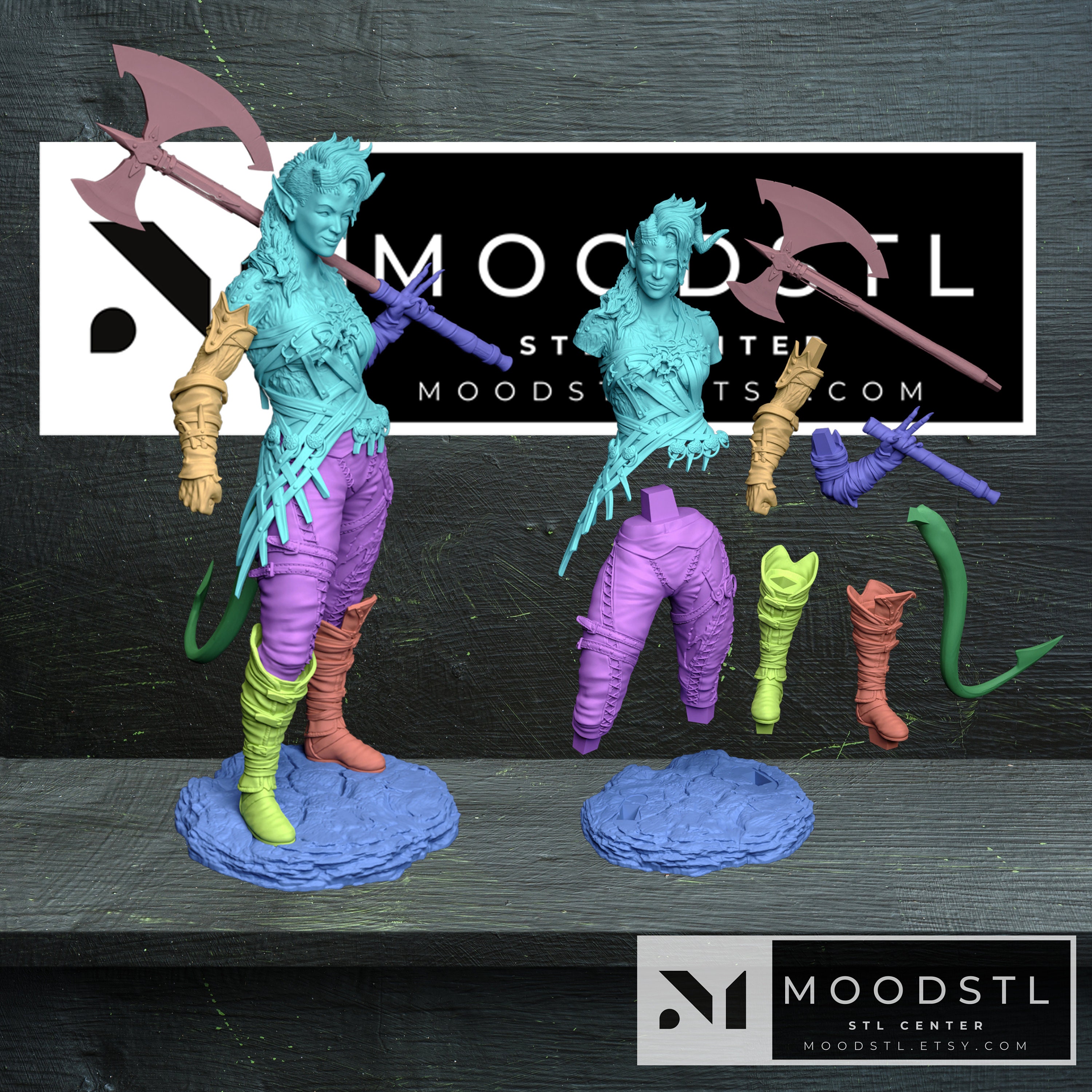 Karlach 3D Figure STL File High Quality 3D Printer Files 3D STL Model ...